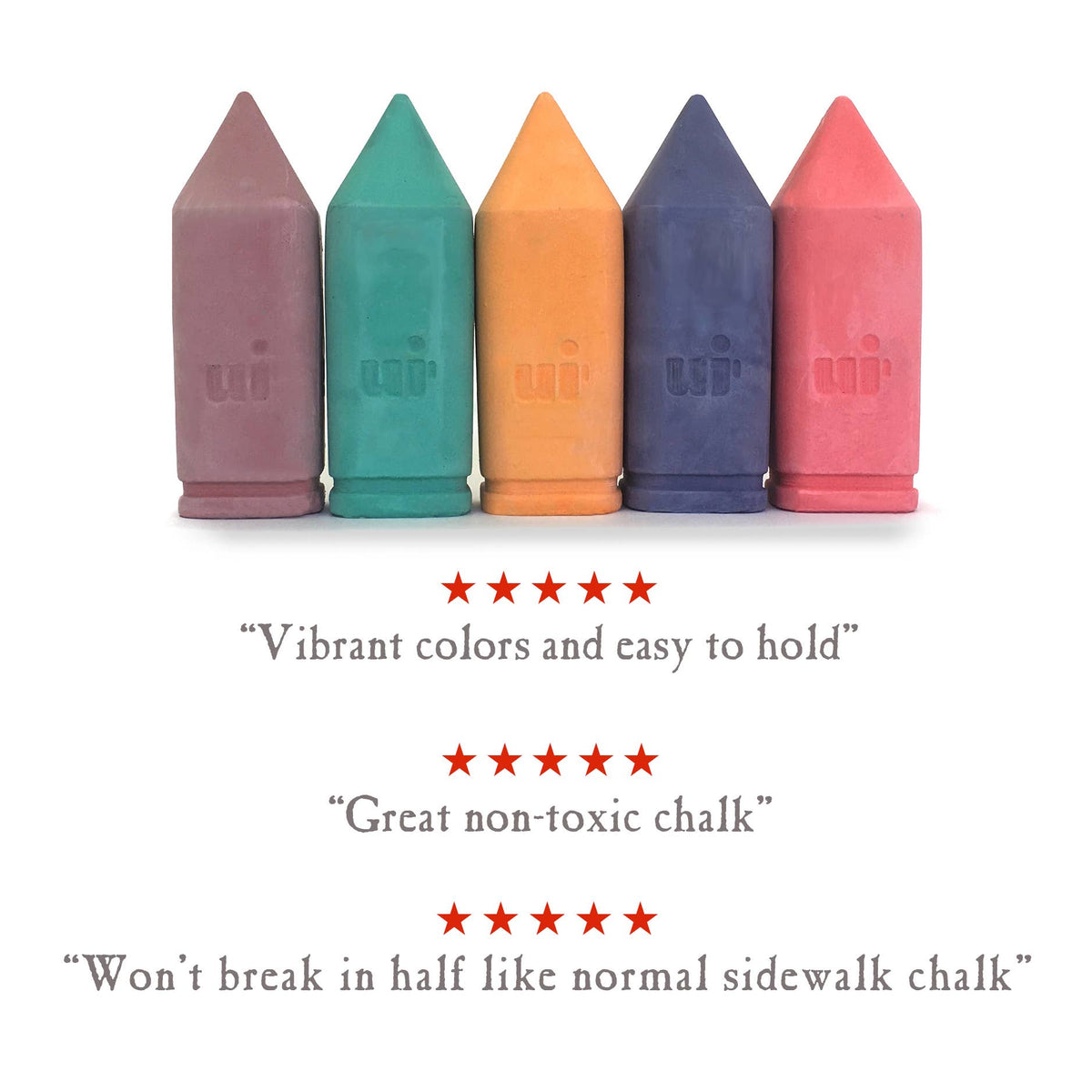 Kids Chunky Sidewalk Chalk - Non-Toxic - Original – Mav & Me Boutique